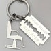 Barber Shop Pole Key Chain With Barber Chair - Etsy Canada