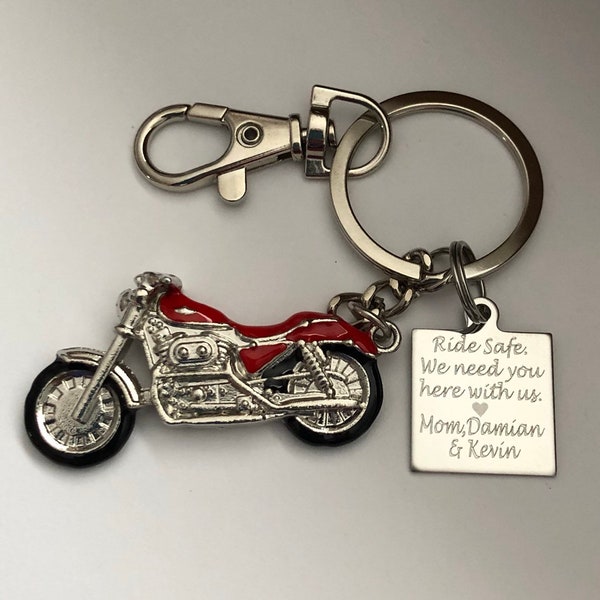Motorcycle Keychain - Etsy