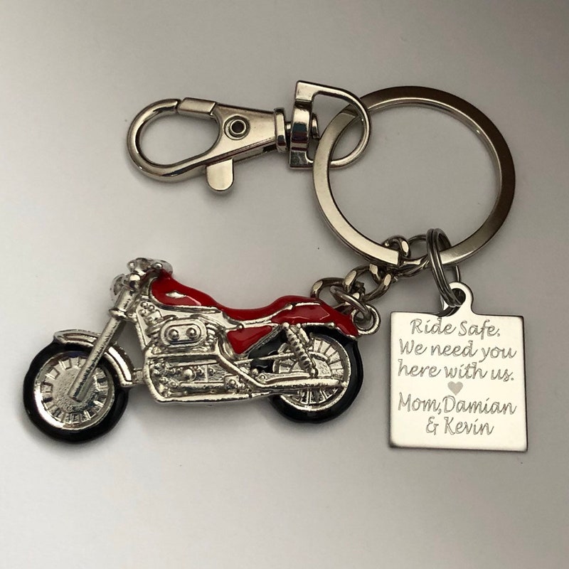 Motorcycle Key Keychain - Etsy