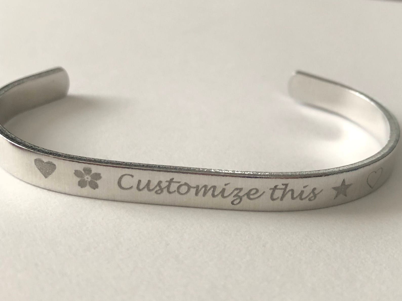 Customize Engraved Cuff-engraved Bracelet-personalized | Etsy