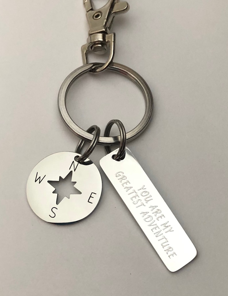 Personalized Stainless Steel Key Chain- Engraved "you Are My Greatest ...