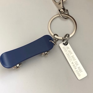 Skateboard Key Chain-personalized Engraved With Your Message-skate ...