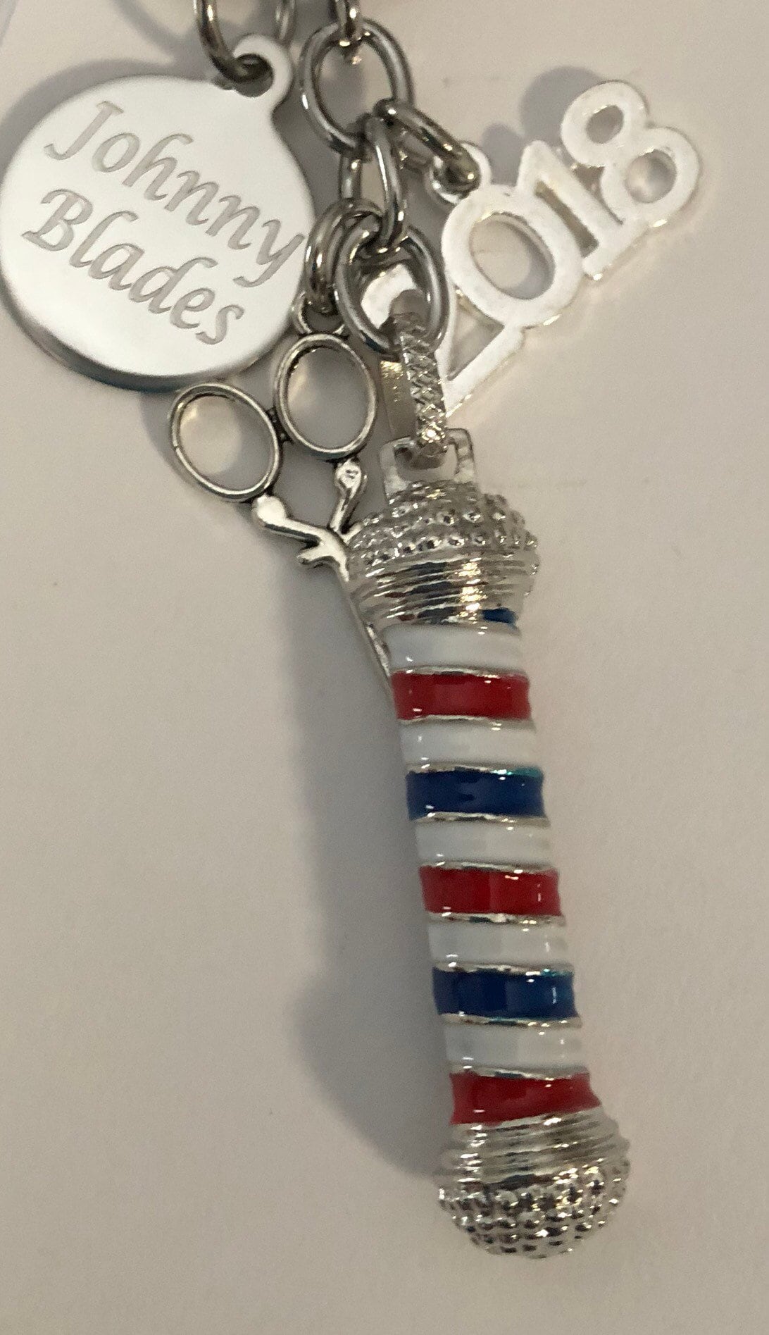 Barber Shop Pole Key Chain-barber Graduation Gift-barber | Etsy Australia
