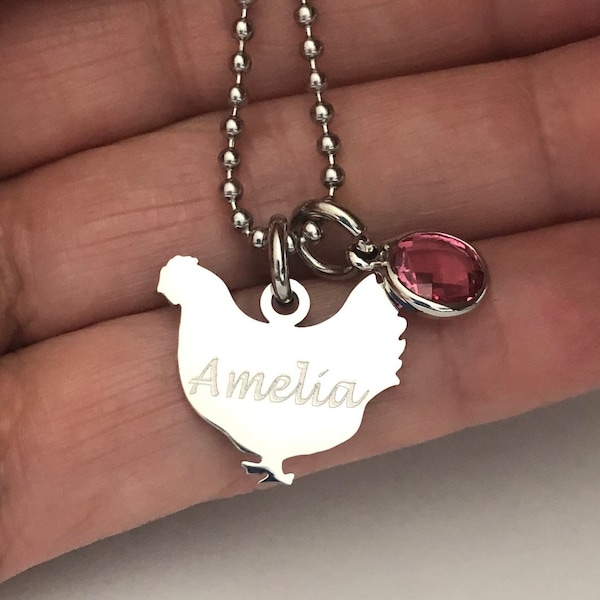 Chicken Necklace - Etsy