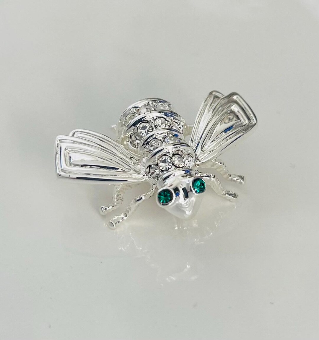 925 Sterling Silver Vintage Bee Brooch-joan Rivers Brooch-measures 30mm ...