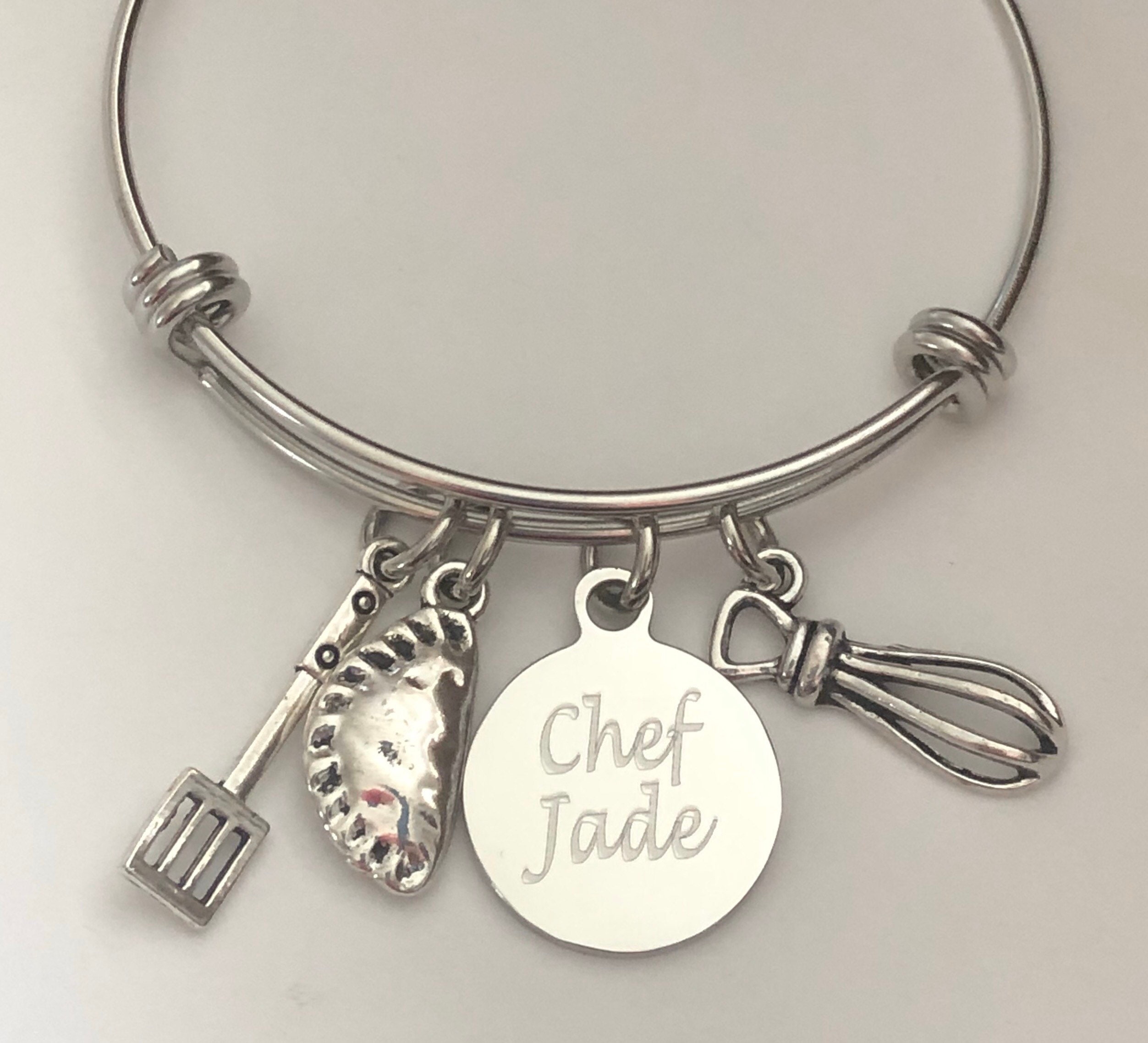 Chef bracelet-personalized engraved chef bracelet-Baker | Etsy