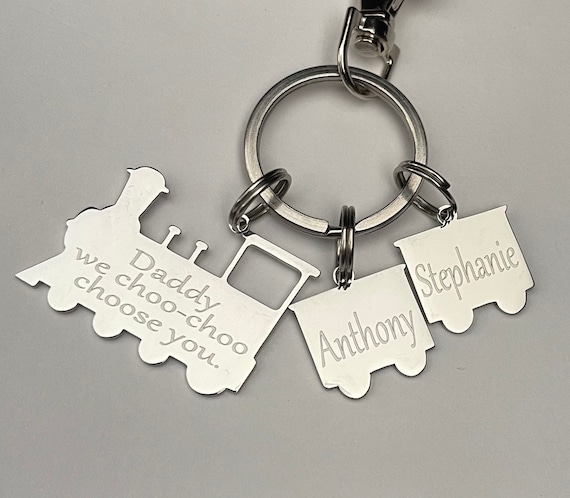 Train Key Chain-locomotive and Cars Key Chain | Etsy