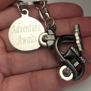 Scooter Key Chain,personalized Key Chain-scooter Keychain-vespa-italian ...