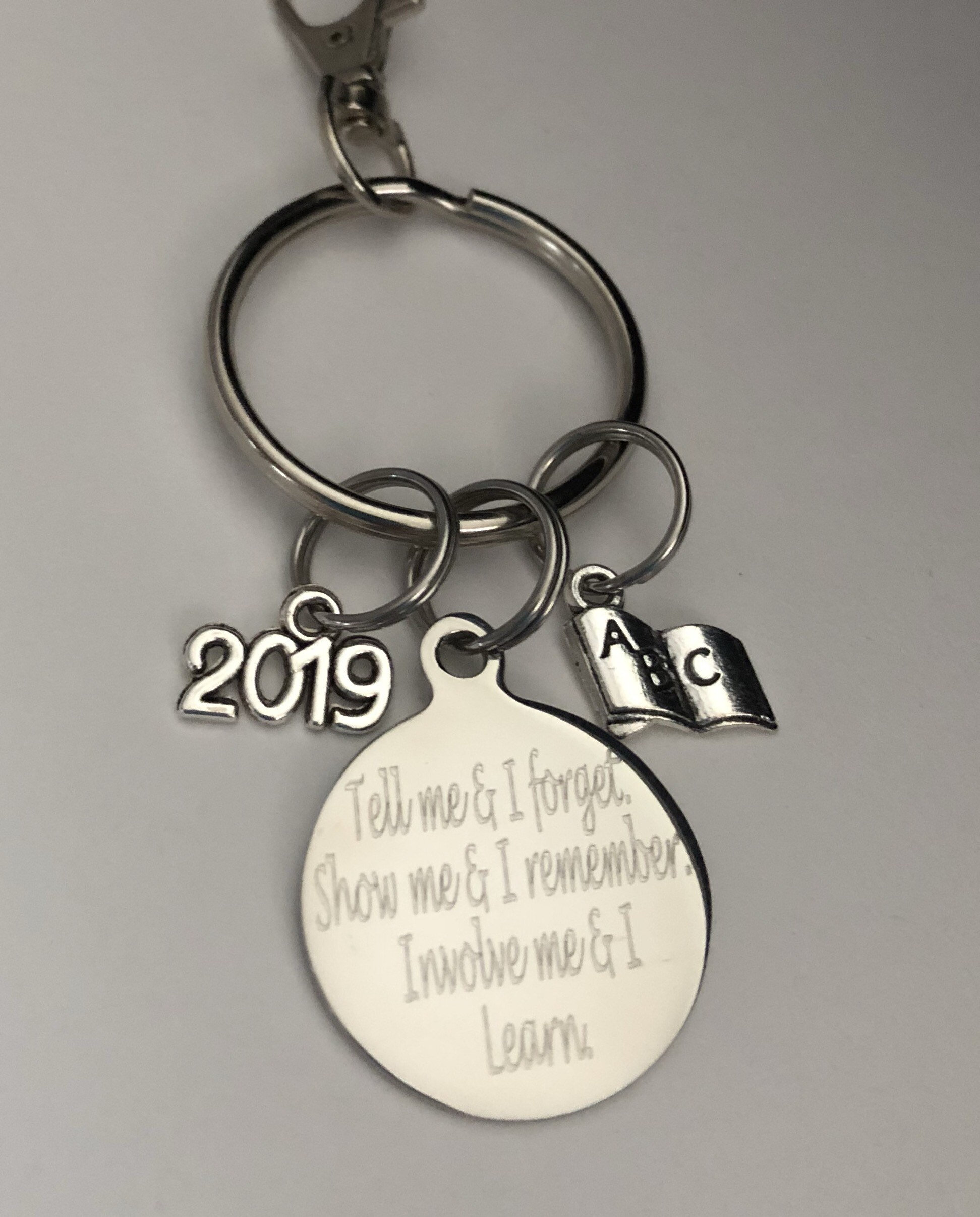 Teacher Key Chain-educator Appreciation Key Chain-personalized | Etsy