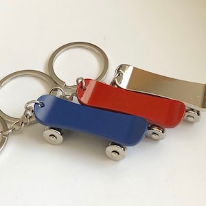 Skateboard Key Chain-personalized Engraved With Your Message-skate ...