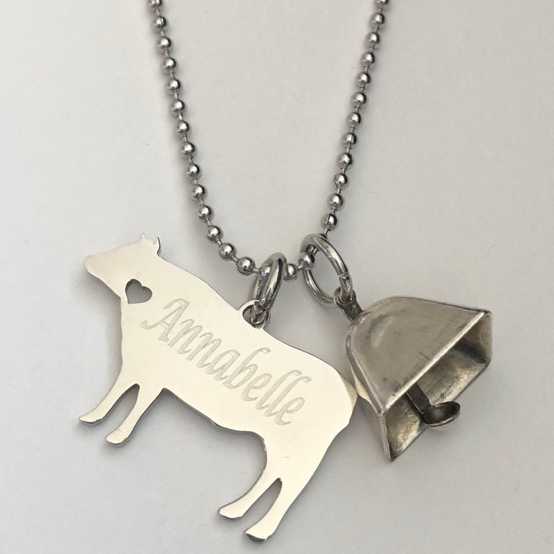 Cowbell Pendant - Etsy
