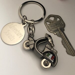 Scooter Key Chain,personalized Key Chain-scooter Keychain-vespa-italian ...