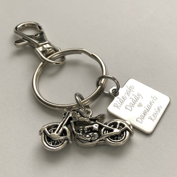 Motorcycle Key Chain - Etsy