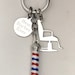 Barber Shop Pole Key Chain With Barber Chair- Personalized-barber ...