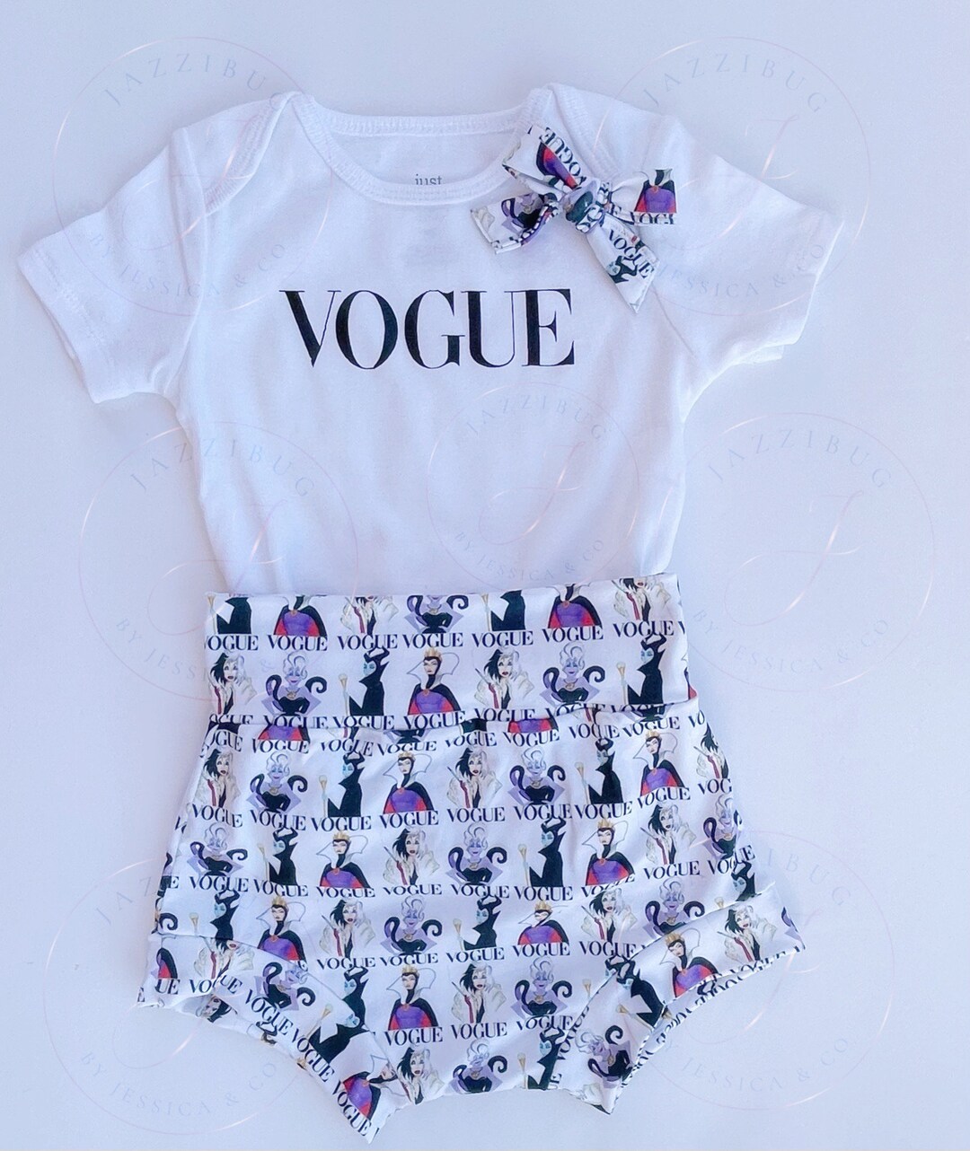 Baby Bummies, First Birthday Set , Villan Hair Bows, Villans , Vogue , Baby Clothing Sets ...