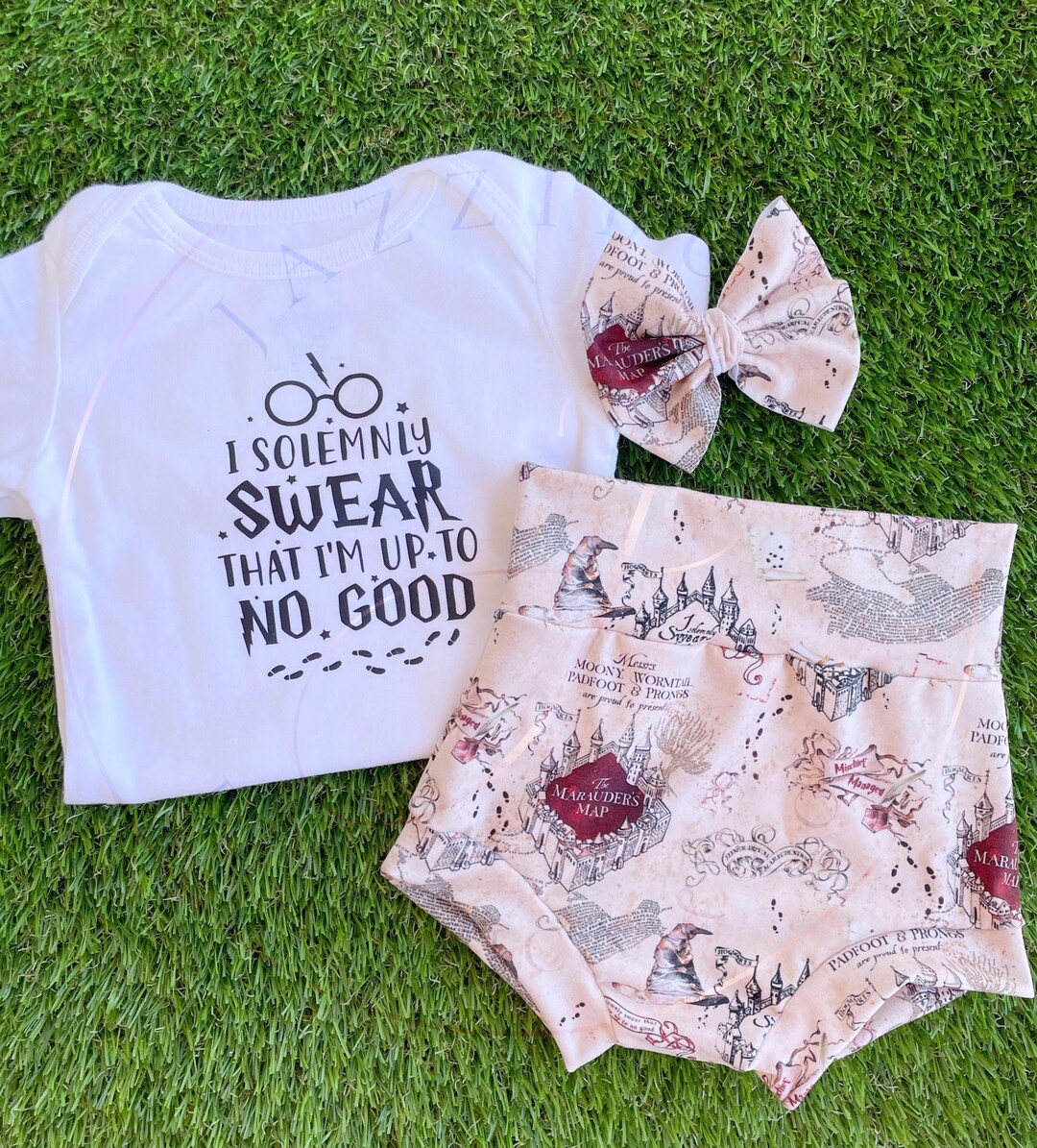 Baby Bummies, First Birthday Set, Wizard Bummies , Baby Clothing Sets, Bummies, Custom Kids ...