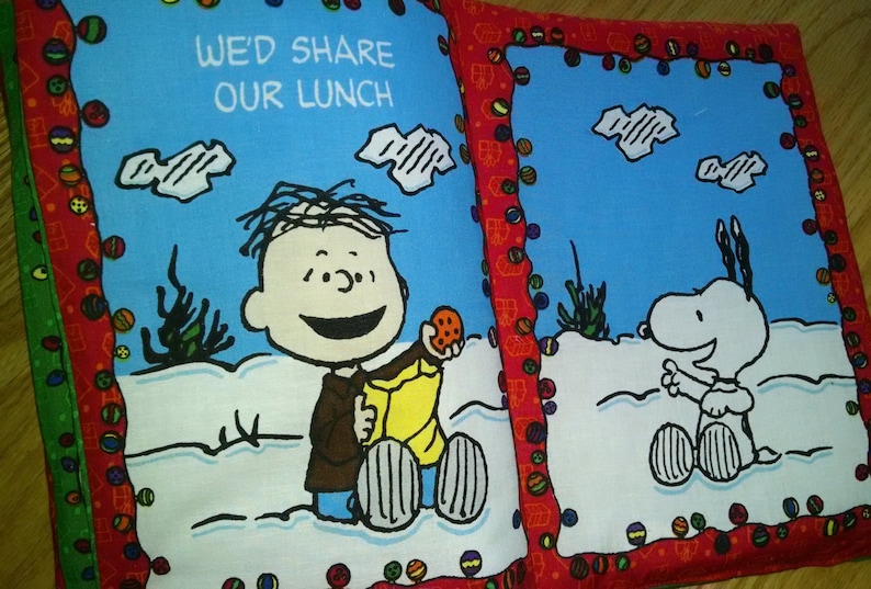 I Want a Dog for CHRISTMAS Charlie Brown Cloth Book: Item - Etsy