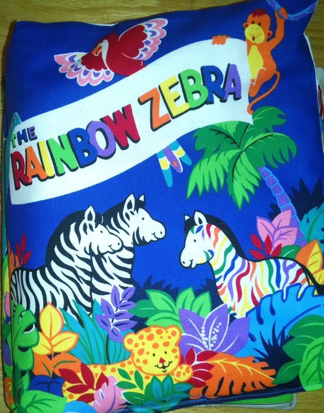 The Rainbow Zebra Cloth Book BK150086 - Etsy