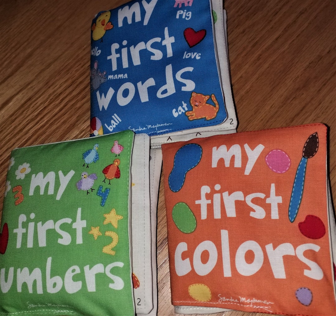 My First Words, First Numbers and First Colors + Bag 3 Books BK 403 - Etsy