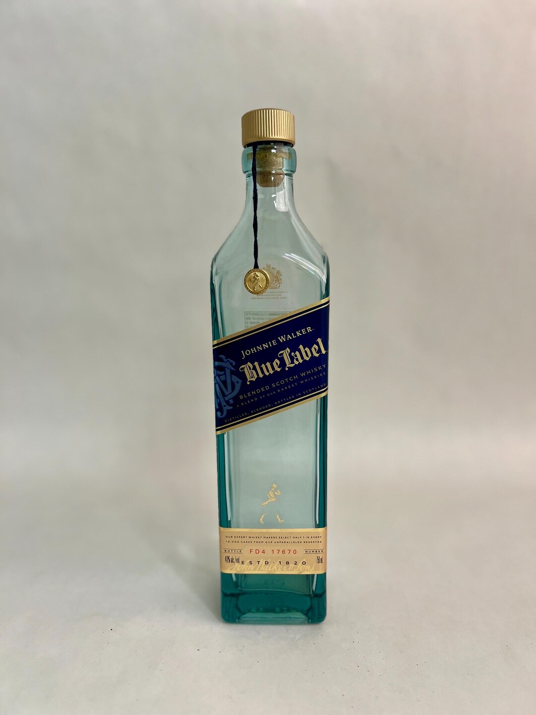 Empty Liquor Bottle -- Johnnie Walker Blue Label 750 Ml - Etsy