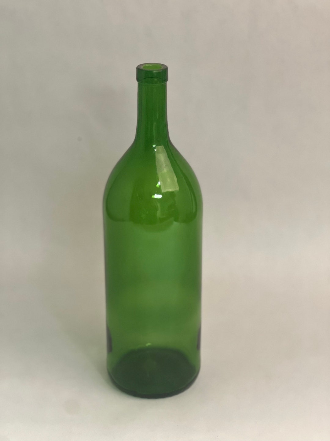 BIG Empty Bottle for Decorative Use -- Green - Etsy
