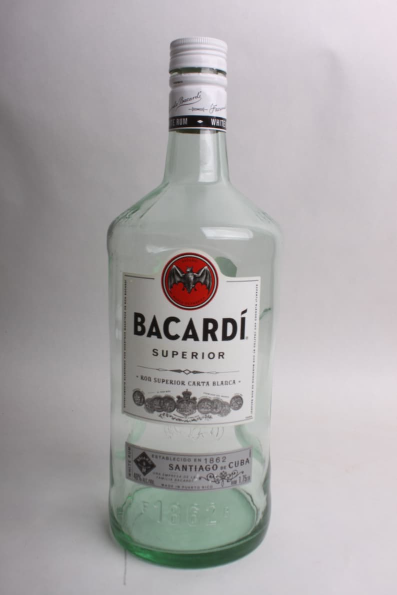 Empty Liquor Bottle -- Bacardi Various Sizes - Etsy