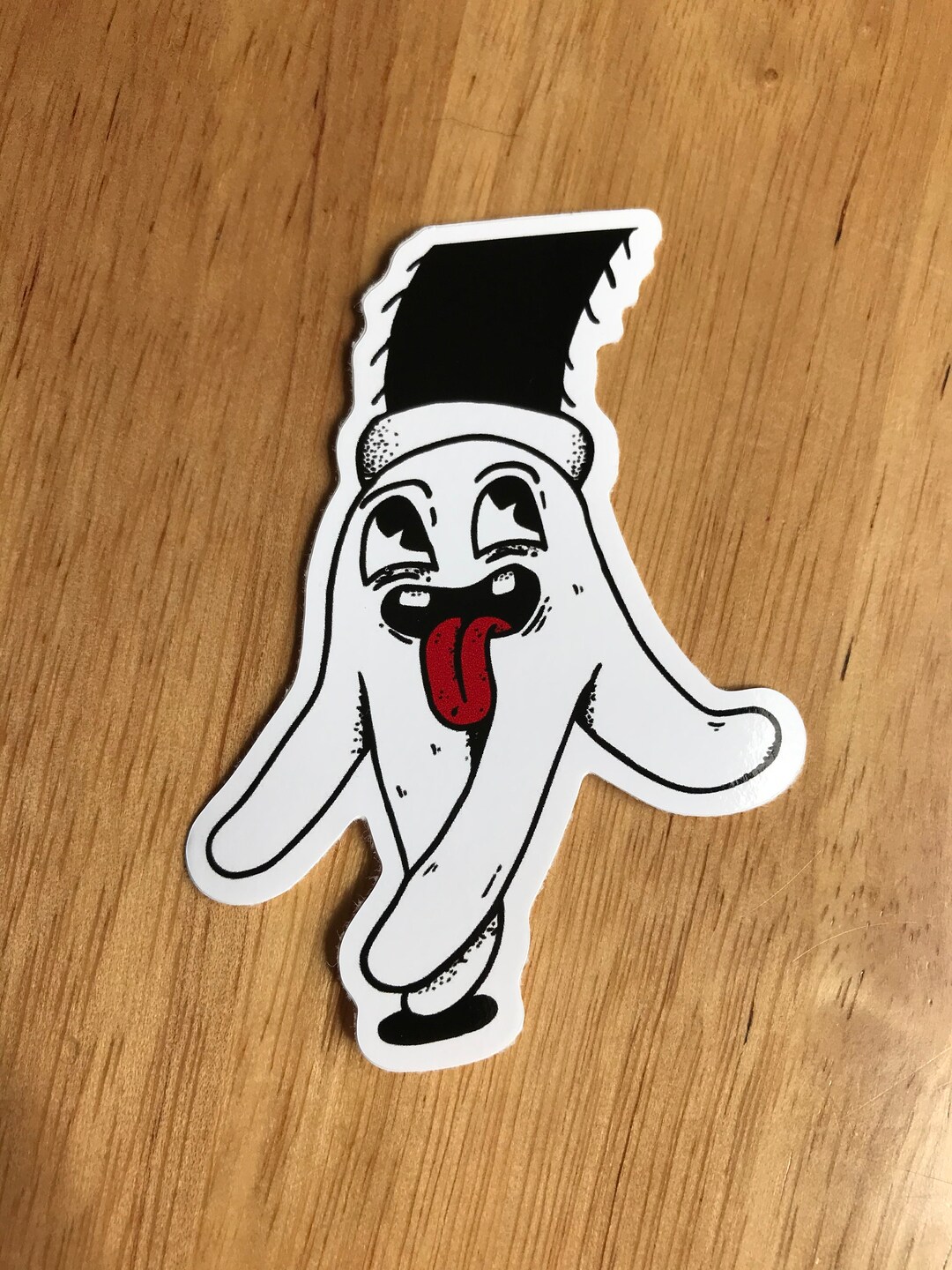 Cartoon Hand Sticker Die-cut Window, Skateboard, Car, Wall Decal ...