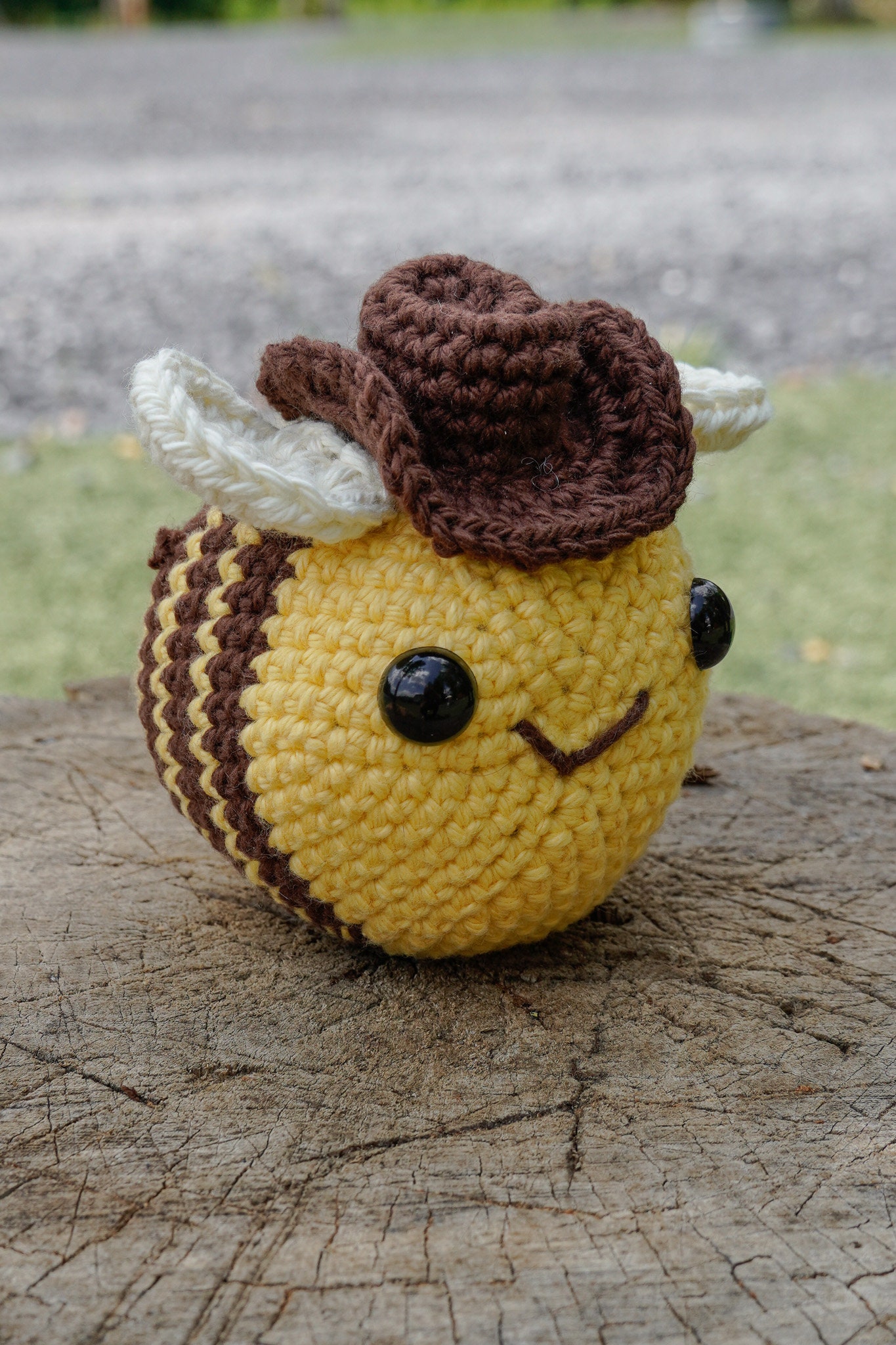 Crochet PDF Pattern Bee-haw Ya'll Cowboy Bee, Amigurami, Low-sew ...