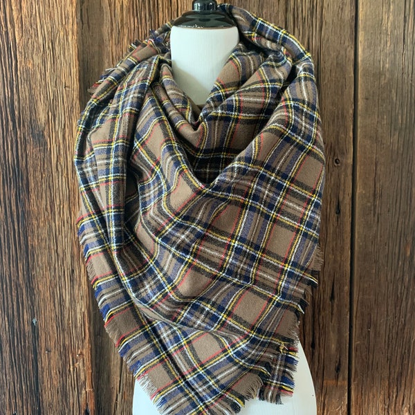 Plaid Flannel Scarf - Etsy