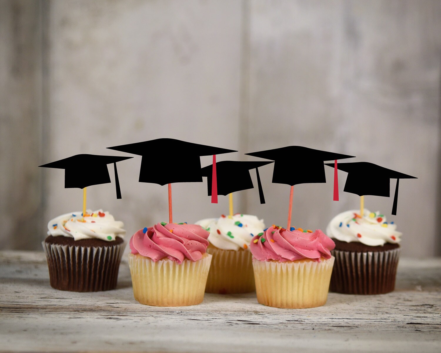 Graduation Cap Mortar Board Grad Party Centerpiece Cake Topper | Etsy