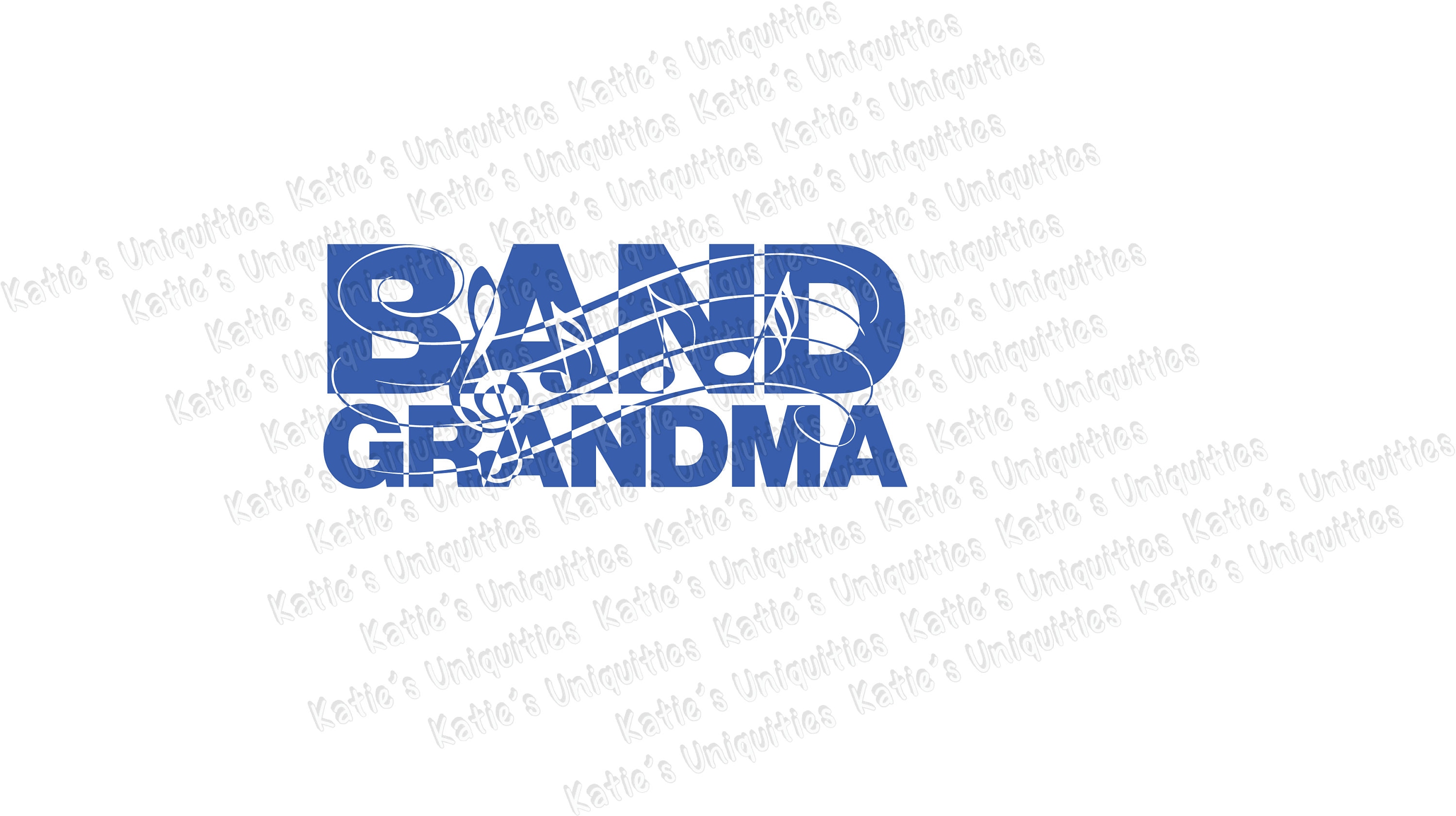 Band Grandma Marching Music Knockout SVG DXF PNG Digital Cut File for ...