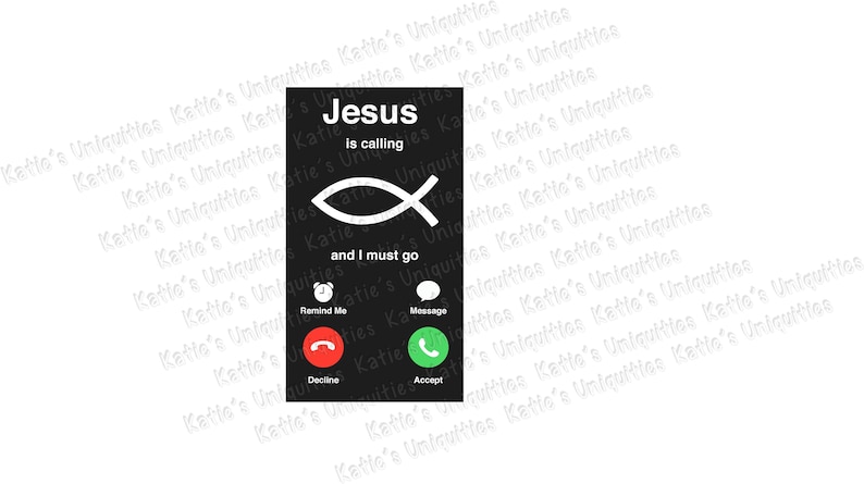 Jesus is Calling and I Must Go iPhone Cell Cellular Call | Etsy