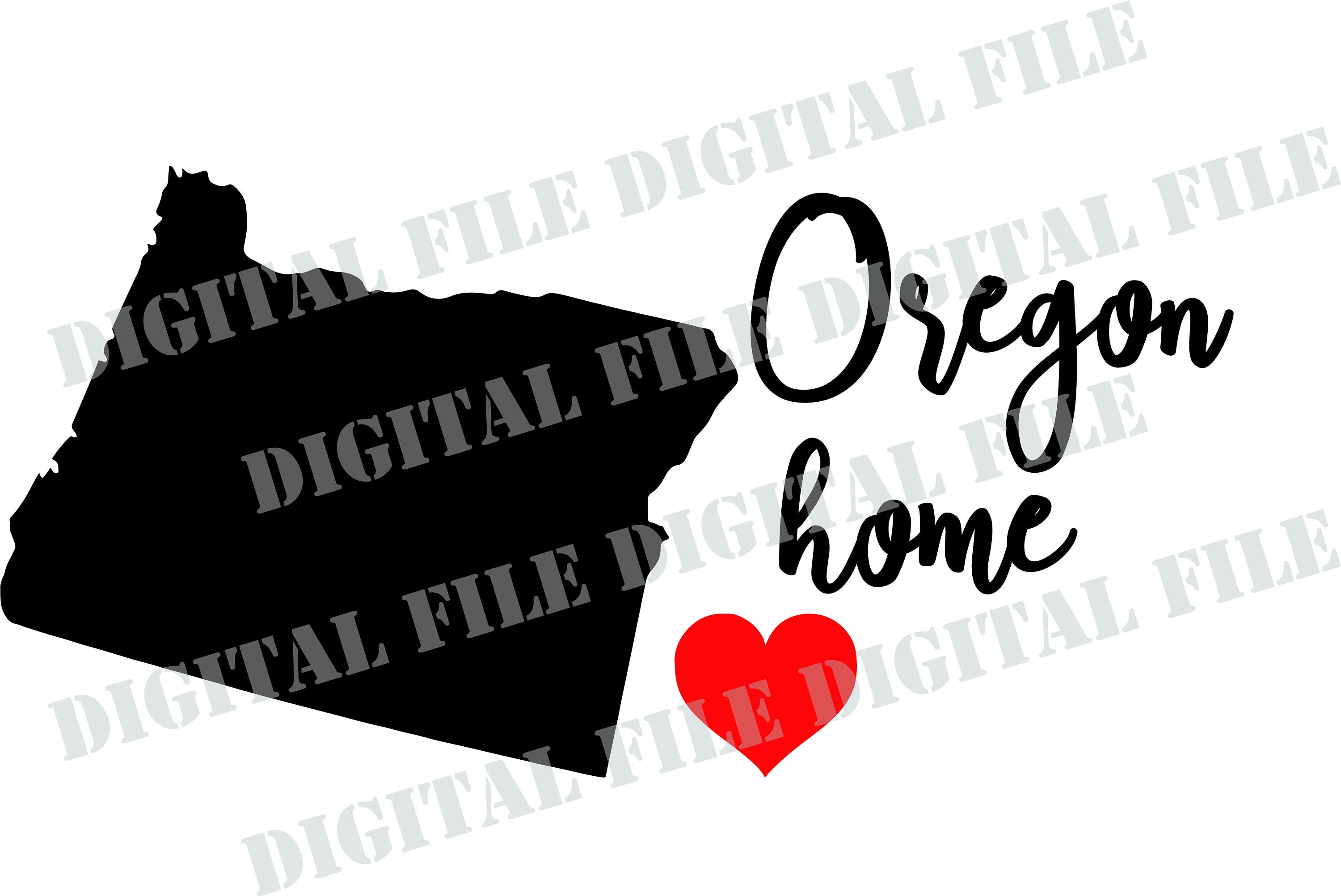 Oregon State Pride SVG DXF or PNG Digital File for Use With Cutting ...