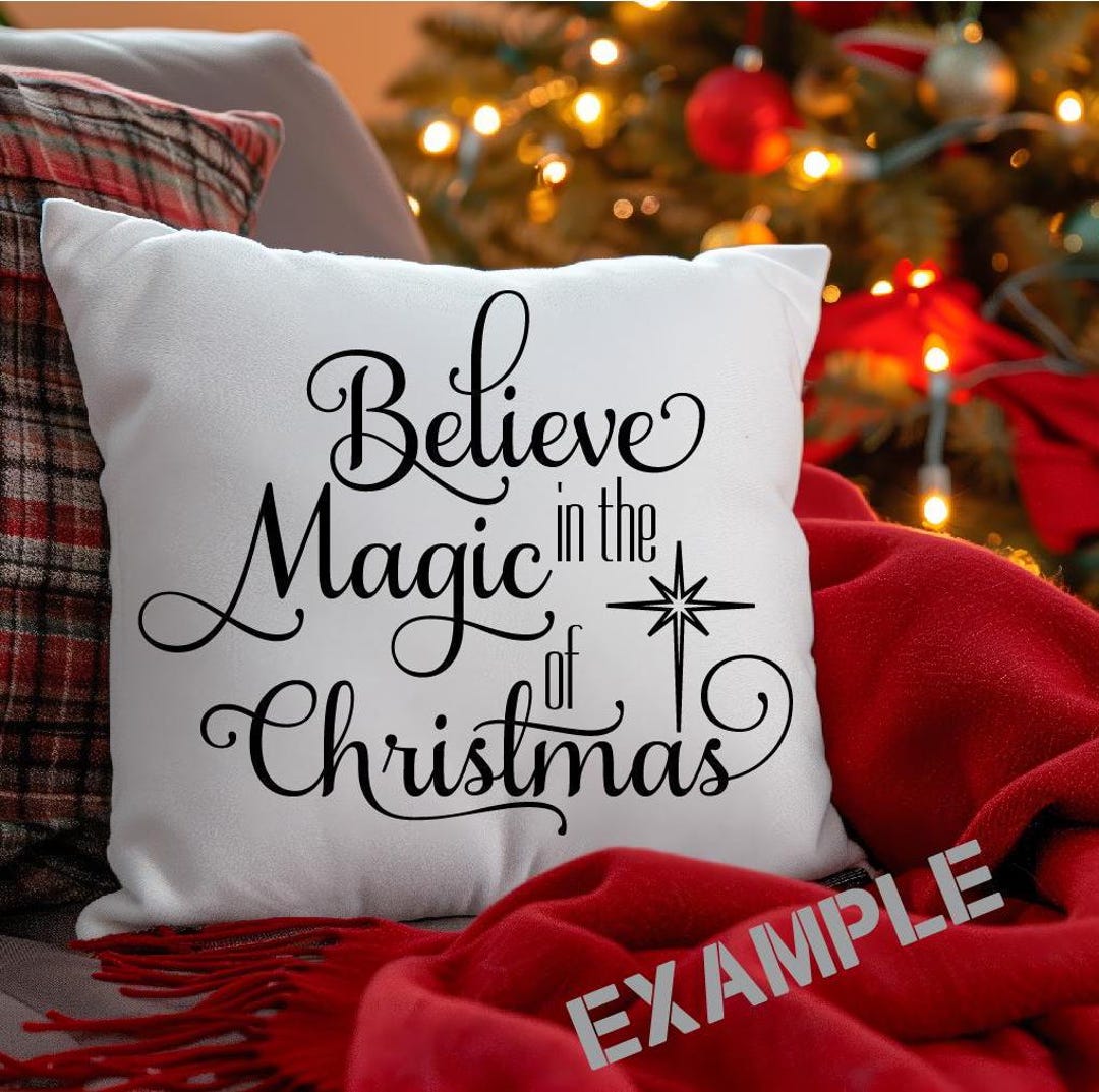 Believe in Christmas Magic SVG | DXF PNG Cut File for Cricut ...