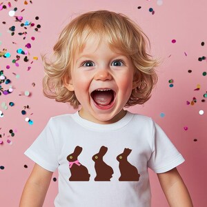 Chocolate Easter Bunny SVG PNG – Funny Bitten Bunny Ears & Butt Cut ...