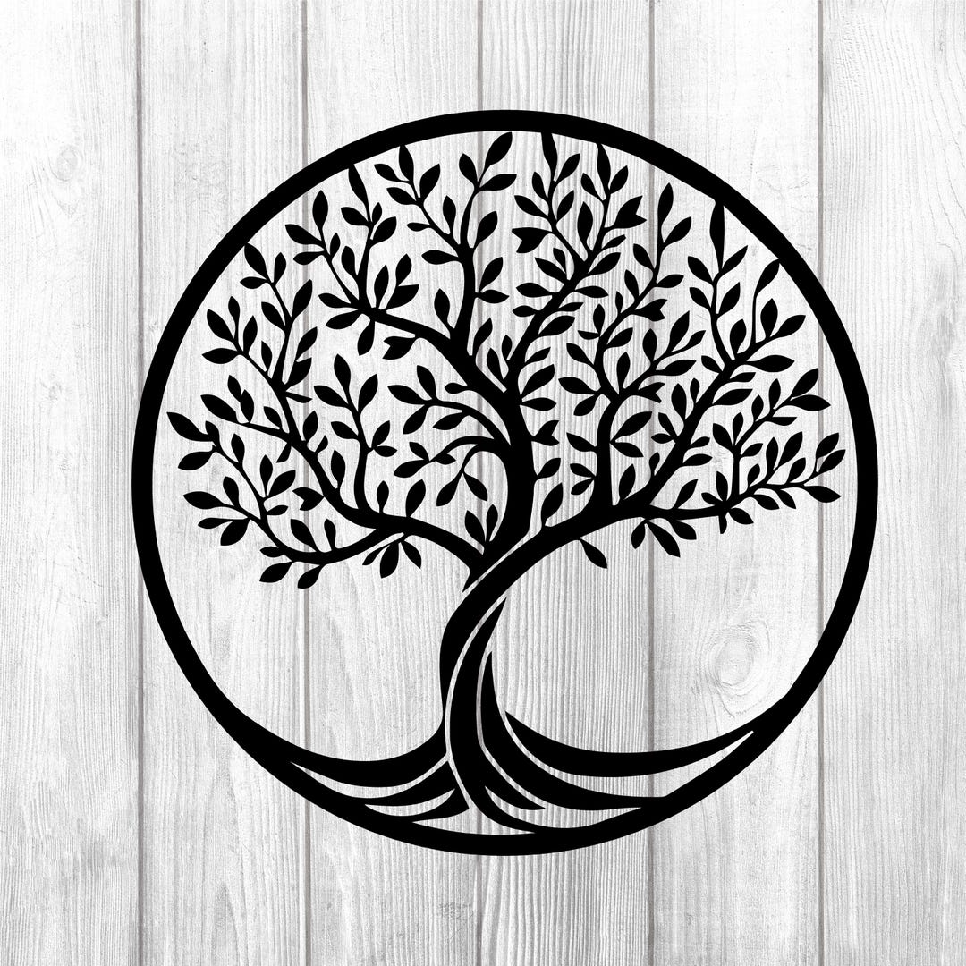 Baum des Lebens SVG DXF PNG Digital Cut Datei für die Verwendung mit ...