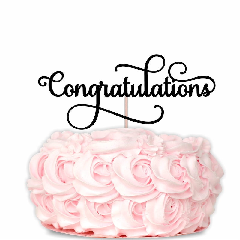 Congratulations Cake Topper Printable - Etsy
