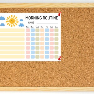 Kids Morning Routine Schedule Printable Download – Daily Planner Chart ...