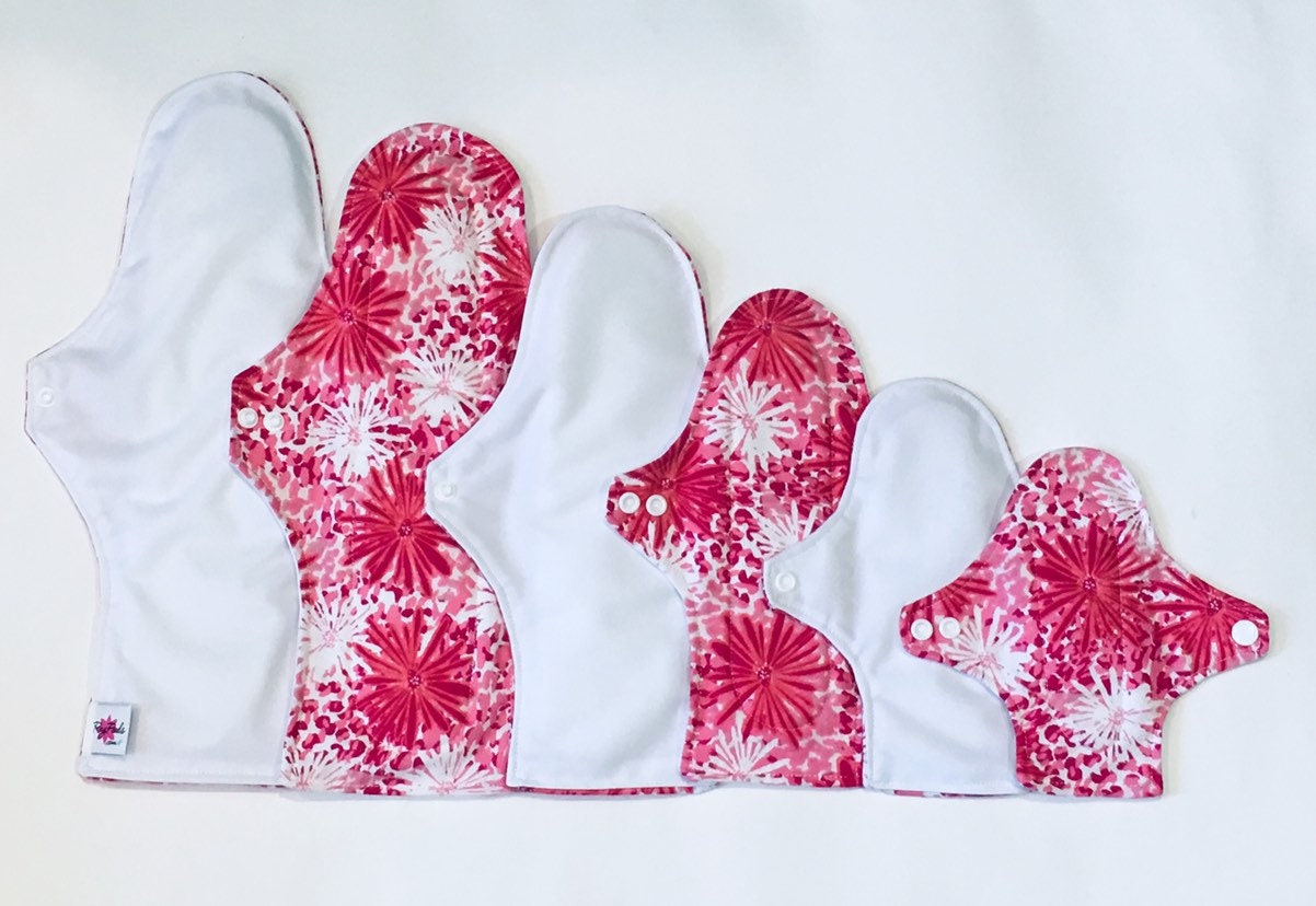 Cloth Menstrual Pads 6 Sizes 14 Colors Pantiliner Regular - Etsy