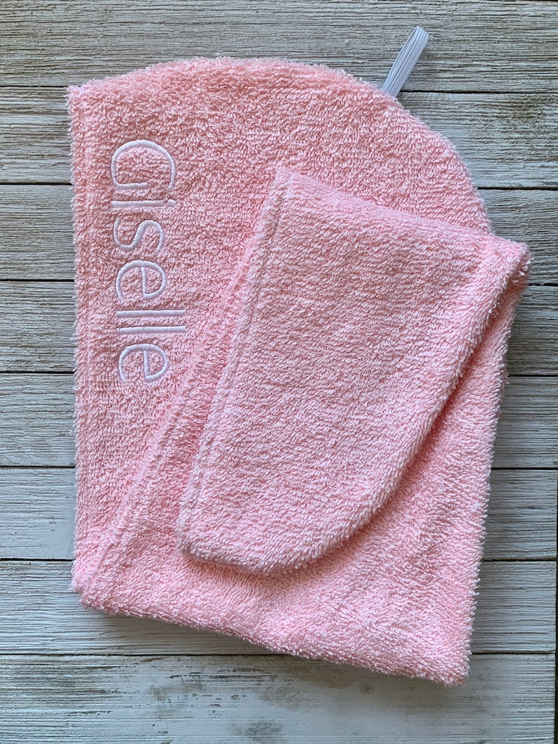 Head Turban Towel Wrap: 100% Terry Cloth Cotton Wrap for Drying Wet ...