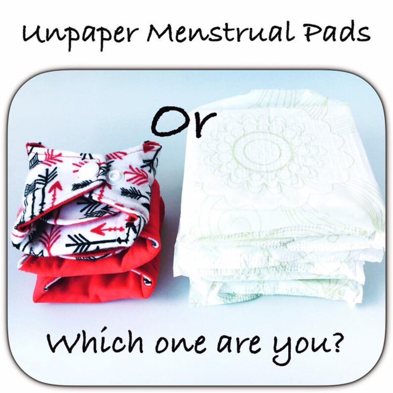 3 Cloth Menstrual Pads 6 Sizes 14 Colors Pantiliners | Etsy