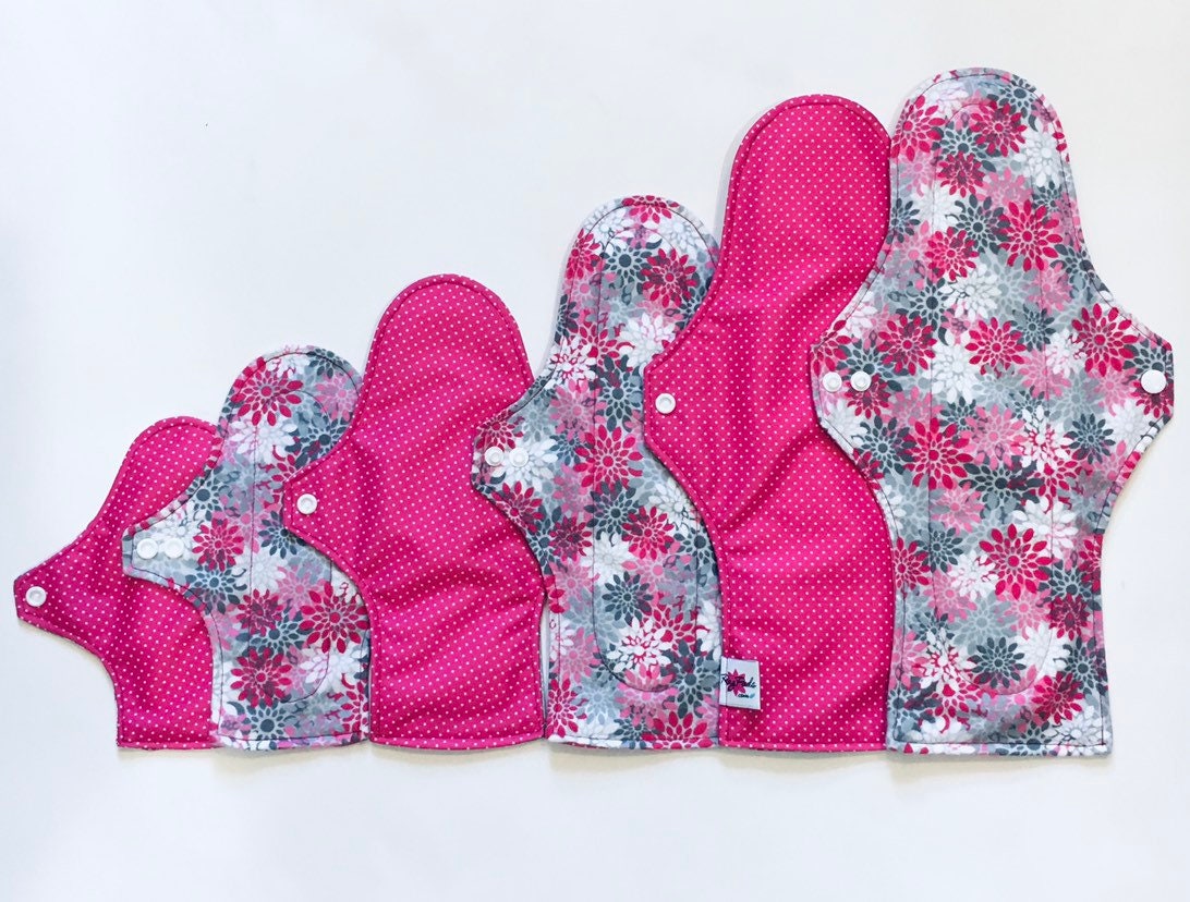 Cloth Menstrual Pads 6 Sizes 14 Colors Pantiliner Regular - Etsy