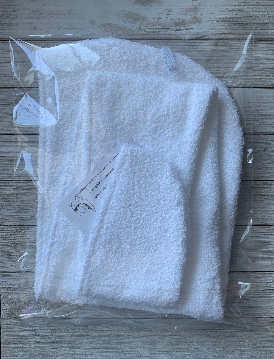 Hair Head Turban Towel Wrap: 100% Terry Cloth Cotton Wrap for Drying ...