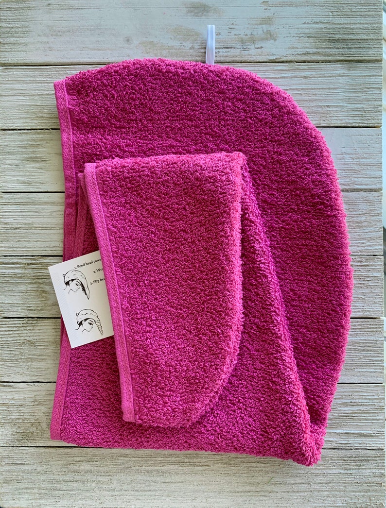 Head Turban Towel Wrap: 100% Terry Cloth Cotton Wrap for | Etsy