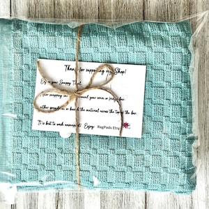 2 Kitchen Hanging Hand Towels: 100% Cotton 2 Pack, Waffle Design, Snaps ...