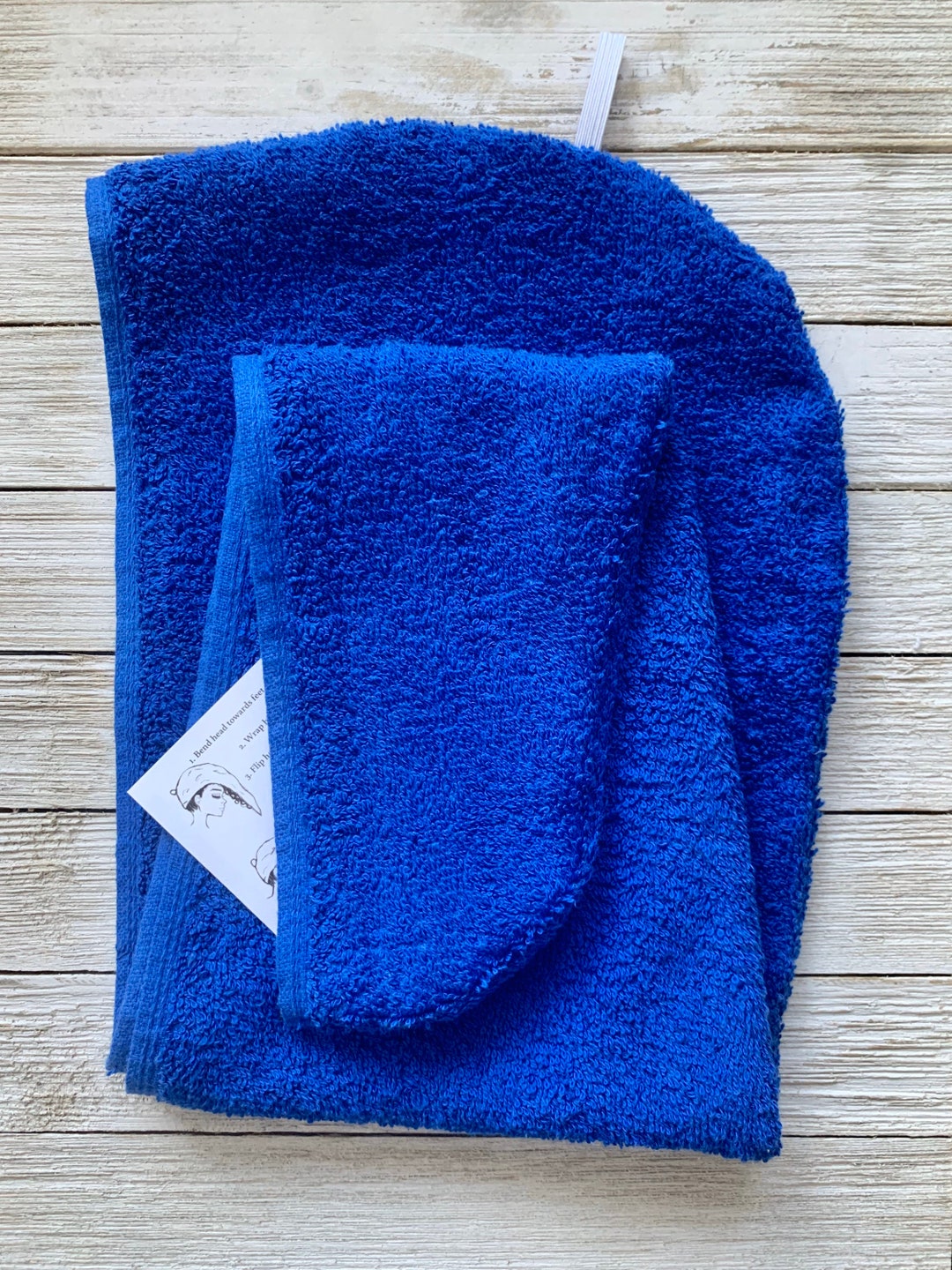 TURBAN TWIST HAIR Towel Wrap 100% Terry Cloth Cotton Wrap for Drying ...