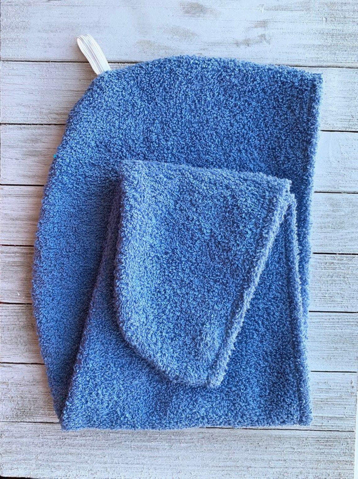 Blue Head Turban Towel Wrap: 100% Terry Cloth Cotton Wrap for | Etsy