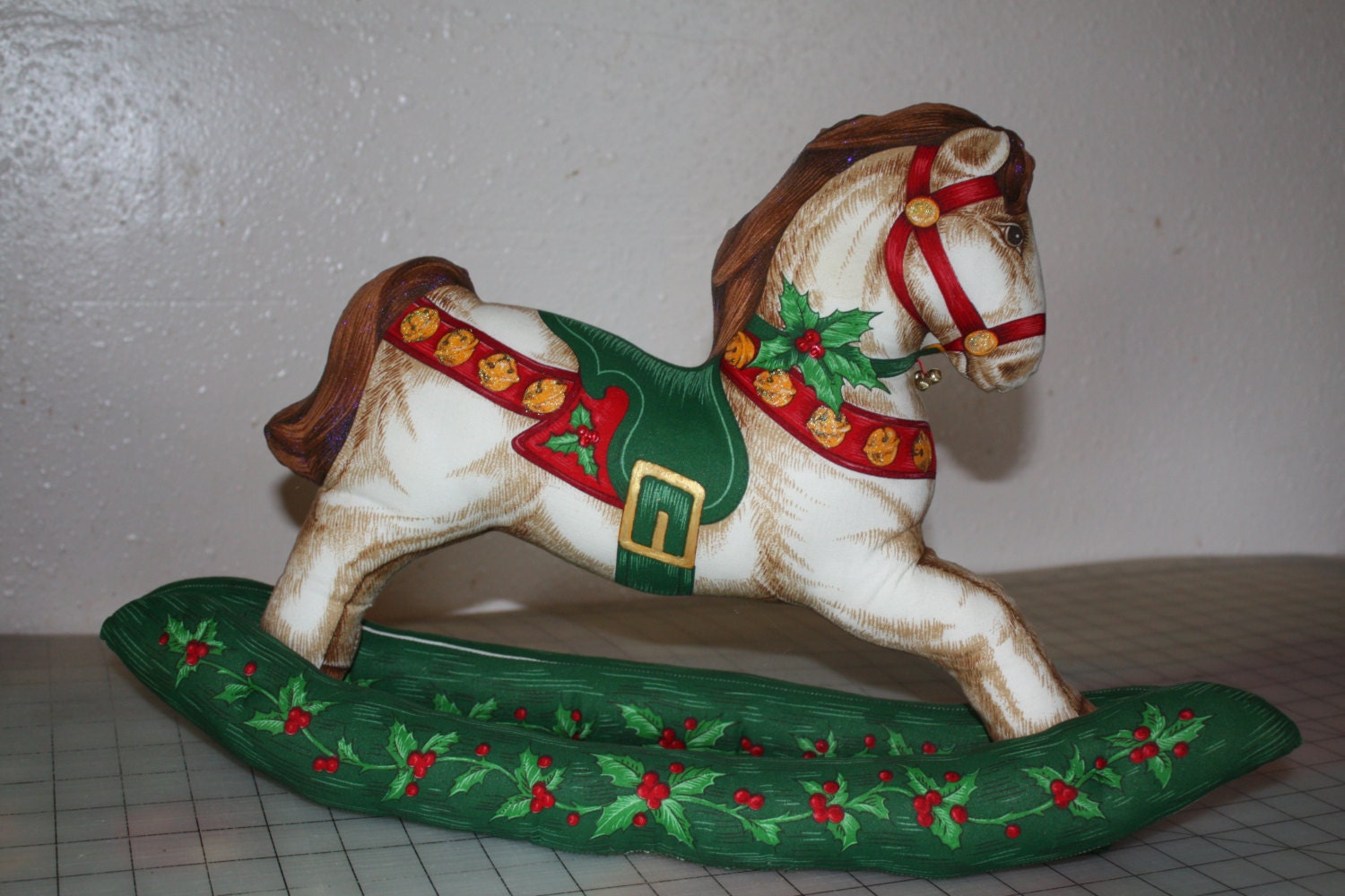Cloth Christmas Rocking Horse - Etsy