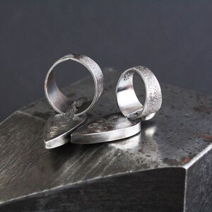 Statement Gemstone Ring for Women Artisan Ring Gothic Ring Oxidized ...