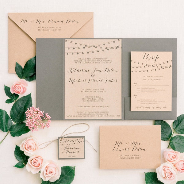 Garland Invitation - Etsy